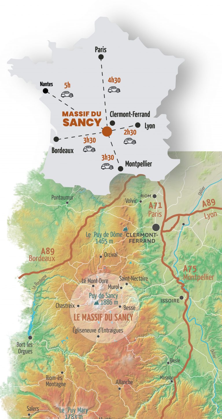 Comment venir au Massif du Sancy : notre guide pratique